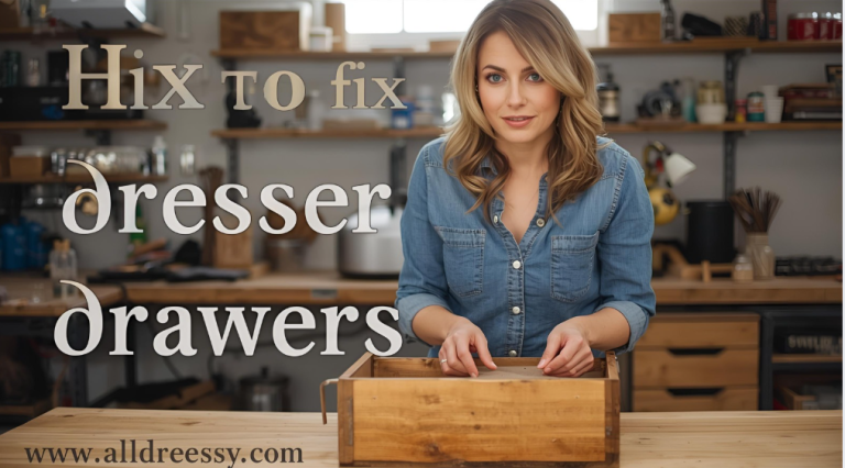 How to Fix Dresser Drawers - All Dress