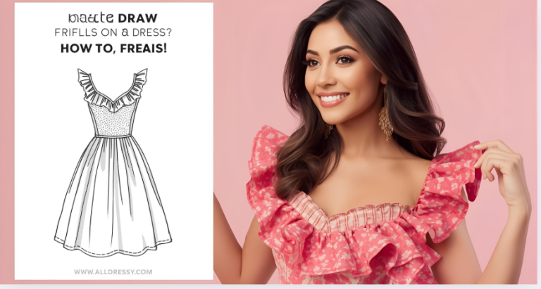 How to Draw Frills on a Dress - All Dress